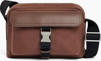 Le Tanneur Kleine Umh&auml;ngetasche Maurice aus Baumwoll-Canvas und Glattleder