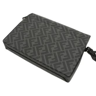Fendi unisex, Pre-owned, Noir, Taille: ONE Size Sac pochette Pre-owned