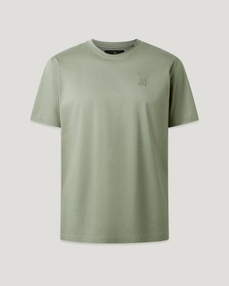 Belstaff T-shirt Steel Pour Homme Mercerised Cotton Vert Lichen 2xl