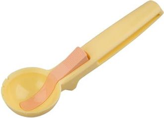 Fackelmann Fackelmann Eisportionierer Sommerparty - gelb/orange, Perfekte Eiskugeln leicht gemacht mit praktischer Lift-up Funktion, spülmaschinengeeignet, Desig