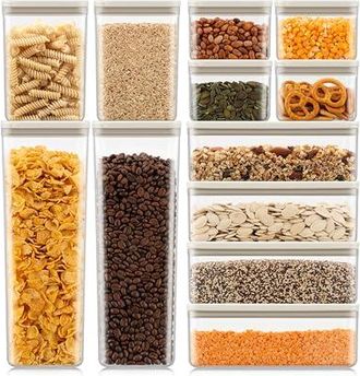 Bodum CANTEEN Set de 12 bocaux de conservation, 4 x 1L / 2 x 1.2L / 4 x 0.5L / 2 x 2.6L