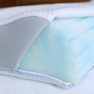 Traumschlaf Nackenstützkissen in variablen Höhen für Allergiker geeignet Schlafkissen für Seiten- Rücken- & Bauchschläfer gegen Nackenschmerzen ca. 40x80 cm, Höhe