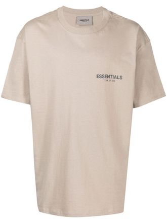 Fear of God T-Shirt mit Logo-Print - Nude
