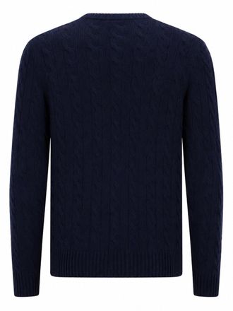 Polo Ralph Lauren Wool and Cashmere Cable Knit Sweater - Navy