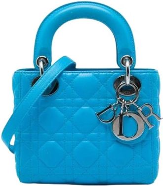 Dior Pre-owned Mini Lady - Femme - Pre-owned - Bleu - Taille: ONE Size