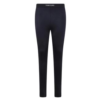 Tom Ford Femme, Pantalons, Noir, Taille: 42 FR Lustrous Jersey Signature Leggings