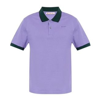 Marni Logo Polo - - Tops - Herren - Lila - XL