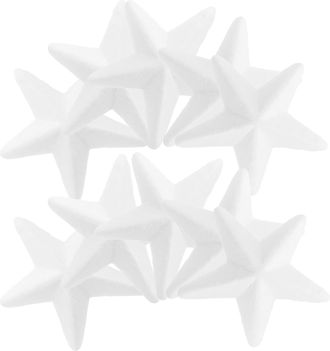BESTONZON 20 St&uuml;ck Sternf&ouml;rmige Bastelschaumstoff Ornamente Kleine Weihnachtsbaumschmuck Deko 12cm Langlebige Selbstgemacht Sternanh&auml;nger f&uuml;r Weihnachten Party 