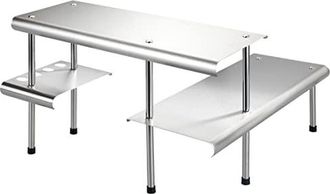 Maximex Küchen-Eckregal Massivo Trio mit 3 Ablagen, ideal für Kräuter, Gewürze und Küchen-Accessoires, ausnutzen unpraktischer Ecken, schafft Ordnung und Plat