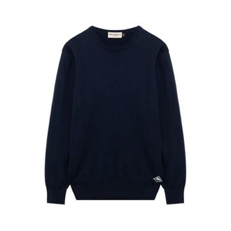 Roy Rogers Maglia girocollo 4 seasons in cotone - - Knitwear - Herren - Blau - 2XL