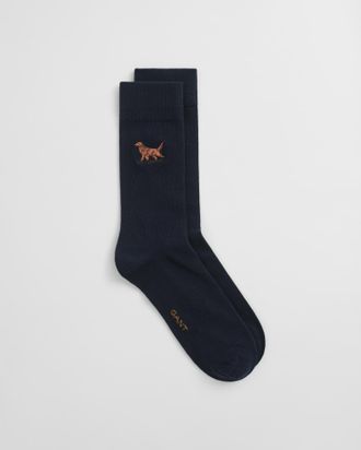 GANT Herren Bestickte Socken (43-45) MARINE