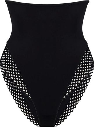 Wolford Culotte de contr&ocirc;le romantique en r&eacute;sille - Femme - Sous-v&ecirc;tements - Noir - Taille: 36 FR