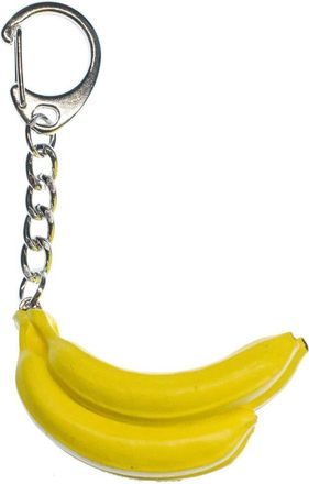 Miniblings Bananenstaude Schl&uuml;sselanh&auml;nger Banane Obst - Handmade Modeschmuck I I Anh&auml;nger Schl&uuml;sselring Schl&uuml;sselband Keyring