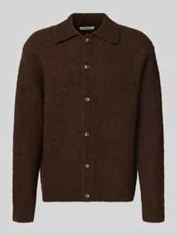 Selected Regular Fit Strickjacke aus Woll-Mix Modell LOYD