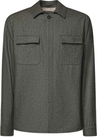 Eleventy Chemise - Vert