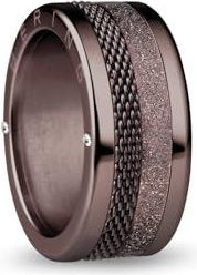 Bering Arctic Symphony Arno 10 Bague Pour Femme En Acier Inoxydable Marron Brillant