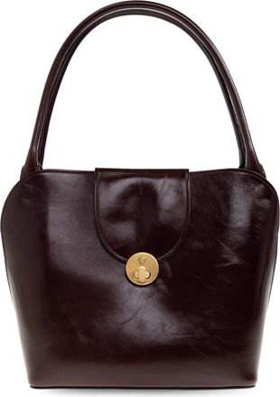 Versace Femme, Sacs, Rouge, Taille: ONE Size Sac bandouli&egrave;re en cuir avec t&ecirc;te Medusa