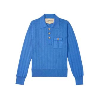 Valentino Garavani Herren, Oberteile, Blau, LGr&ouml;&szlig;e