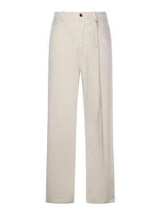 Ann Demeulemeester Pantalons D&eacute;contract&eacute;s - Blanc