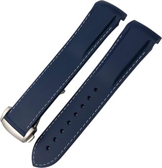 Generic YZCIS Gummi -Silikon -Uhrband 19mm 20 mm 21 mm 22 mm für Hydroconques Eroberung VHP wasserdicht