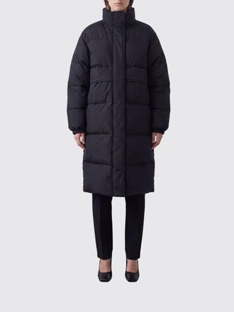 Jil Sander Lange Stepp-Pufferjacke aus Polyester mit Trichterkragen