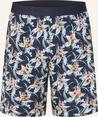 Mey Mey Schlafshorts Serie Tropical Bliss blau