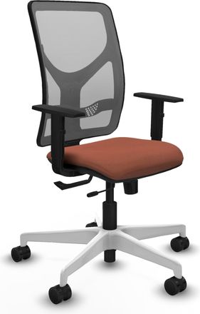 Piqueras y Crespo B&uuml;rostuhl mit 1D-Armlehnen, h&ouml;henverstellbare Lendenwirbelst&uuml;tze, ausgestattet mit Syncro/Traslack und Schneideschaum, mit Rollen von 65 mm, Nylon, Gr