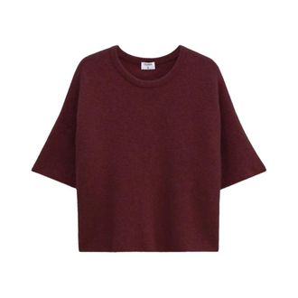 Filippa K T-Shirt aus Wolle und Yak - - Tops - Damen - Rot - S