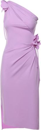 Coperni Femme, Robes, Violet, Taille: 38 FR Asymmetric Mini Flower Gown