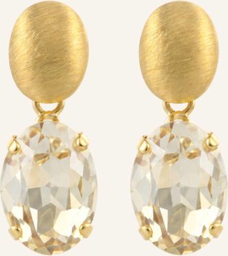 Lott. Gioielli Lott.Gioielli Ohrh&auml;nger Daan Ce Sw Oval Strass Pendant M Golden Shadow By Glambou gold