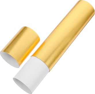 Supvox Papier Zeichenversandrolle 26cm Goldfarbene Posteraufbewahrungsrolle mit Abgedichtetem Boden Tragbare Foto und Dokumentenaufbewahrungsr&ouml;hre f&uuml;r Kunstw