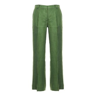 Max Mara Femme, Pantalons, Vert, Taille: 34 FR Malizia Palazzo Pantalons