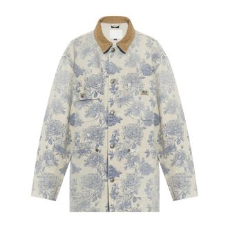 R13 Veste douvrier d&eacute;contract&eacute;e - Femme - Vestes - Beige - Taille: 36 FR