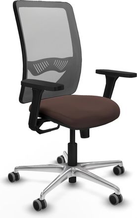 Piqueras y Crespo B&uuml;rostuhl mit R&uuml;ckenlehne, Gitter Zulema mit 3D-Armlehnen, h&ouml;henverstellbare Lendenwirbelst&uuml;tze, ausgestattet mit 3 Positionen und Schneideschaum, Gra