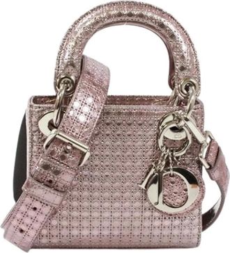 Dior Pre-owned Vintage Mini Patent Shoulder Bag - Femme - Pre-owned - Rose - Taille: ONE Size