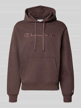 Champion Relaxed Fit Hoodie aus Baumwoll-Mix mit Label-Stitching