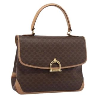 Celine Sac &agrave; main vintage en toile Pre-owned - Femme - Pre-owned - Brun - Taille: ONE Size