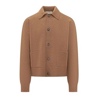 Ami Strickjacke mit Hemdkragen - - Knitwear - Herren - Beige - M