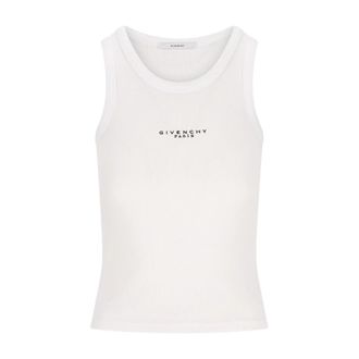Givenchy &Auml;rmelloses Oberteil mit Rundhalsausschnitt - - Tops - Damen - Wei&szlig; - M