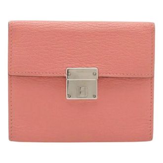 Herm&egrave;s Pre-owned Chevre Click Mini Card Case Wallet - Femme - Pre-owned - Rose - Taille: ONE Size
