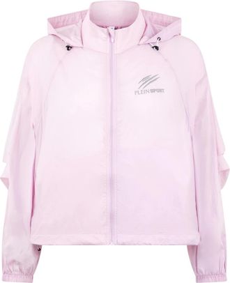 Plein Sport Femme, Vestes, Rose, Taille: 42 FR Coupe-vent Veste Scratch