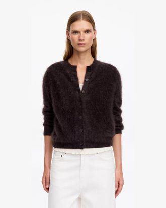 Arket Strickjacke Aus Geb&uuml;rstetem Kaschmir -Braun