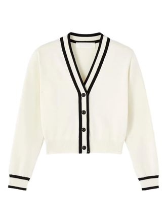 D'Estrëe Paris cardigan Paula à coupe crop - Tons neutres