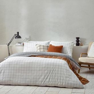 furn. Yard Howarth Check Bettbezug-Set aus 100% Baumwolle