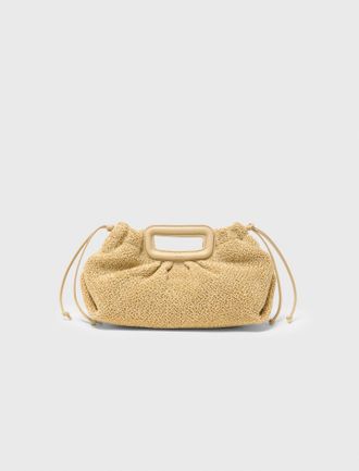 Maje Clutch Mipli Mit Boucl&eacute;-effekt - Sand - Maje