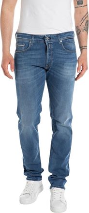 Replay Herren Jeans Grover Straight-Fit, Medium Blue 009 (Blau), 27W / 32L