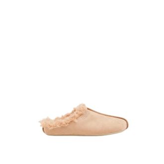 Maison Margiela Mocassins en su&egrave;de et imitation shearling - Femme - Chaussures - Beige - Taille: 37 EU