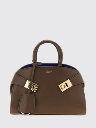 Ferragamo Hug Mini-Henkeltasche von aus glattem Kalbsleder mit Schulterriemen