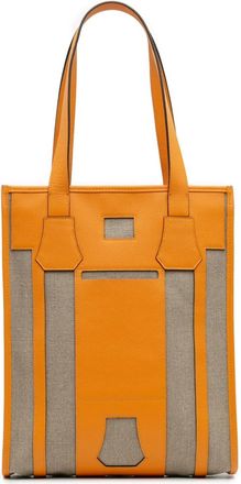 Hermès sac cabas Evergrain and Toile Petit H Bell (2015-2025) - Marron