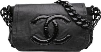 Chanel Sac bandouli&egrave;re vintage doccasion - Femme - Pre-owned - Noir - Taille: ONE Size
